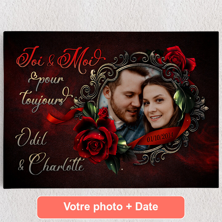 Une rose pour toi - Toiles personnalisées | Canvaso.com